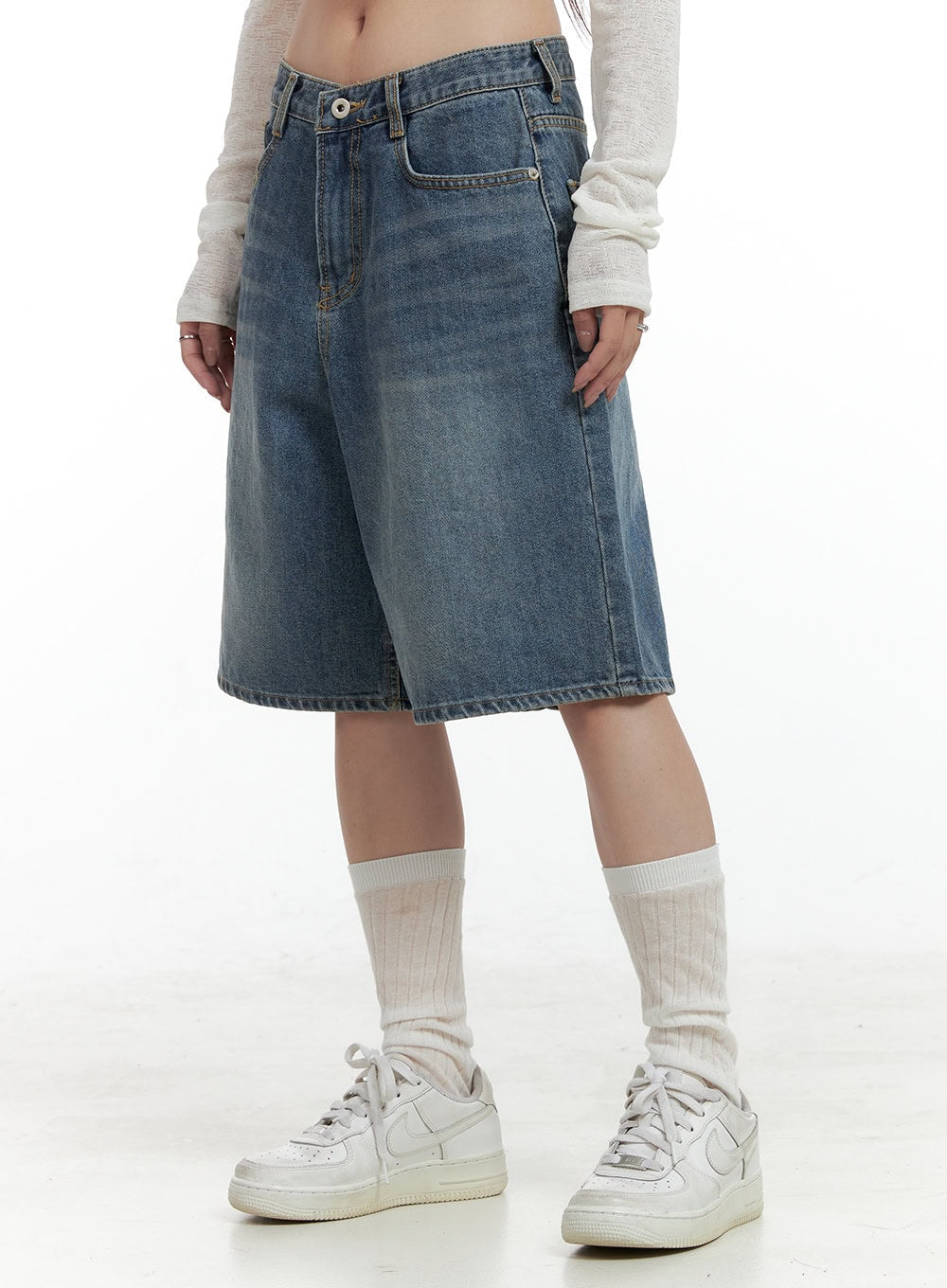 Low Rise Bermuda Jorts CL424 - Acubi style | LEWKIN