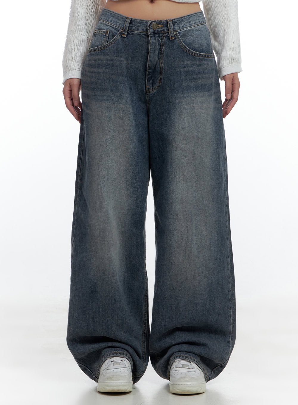 Lana Oversized Wide-Leg Jeans CS425 - Acubi style | LEWKIN