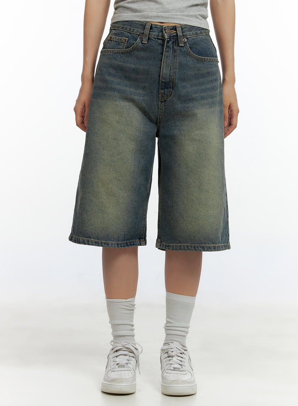 Slim Fit Bermuda Jorts CL410 - Acubi style | LEWKIN