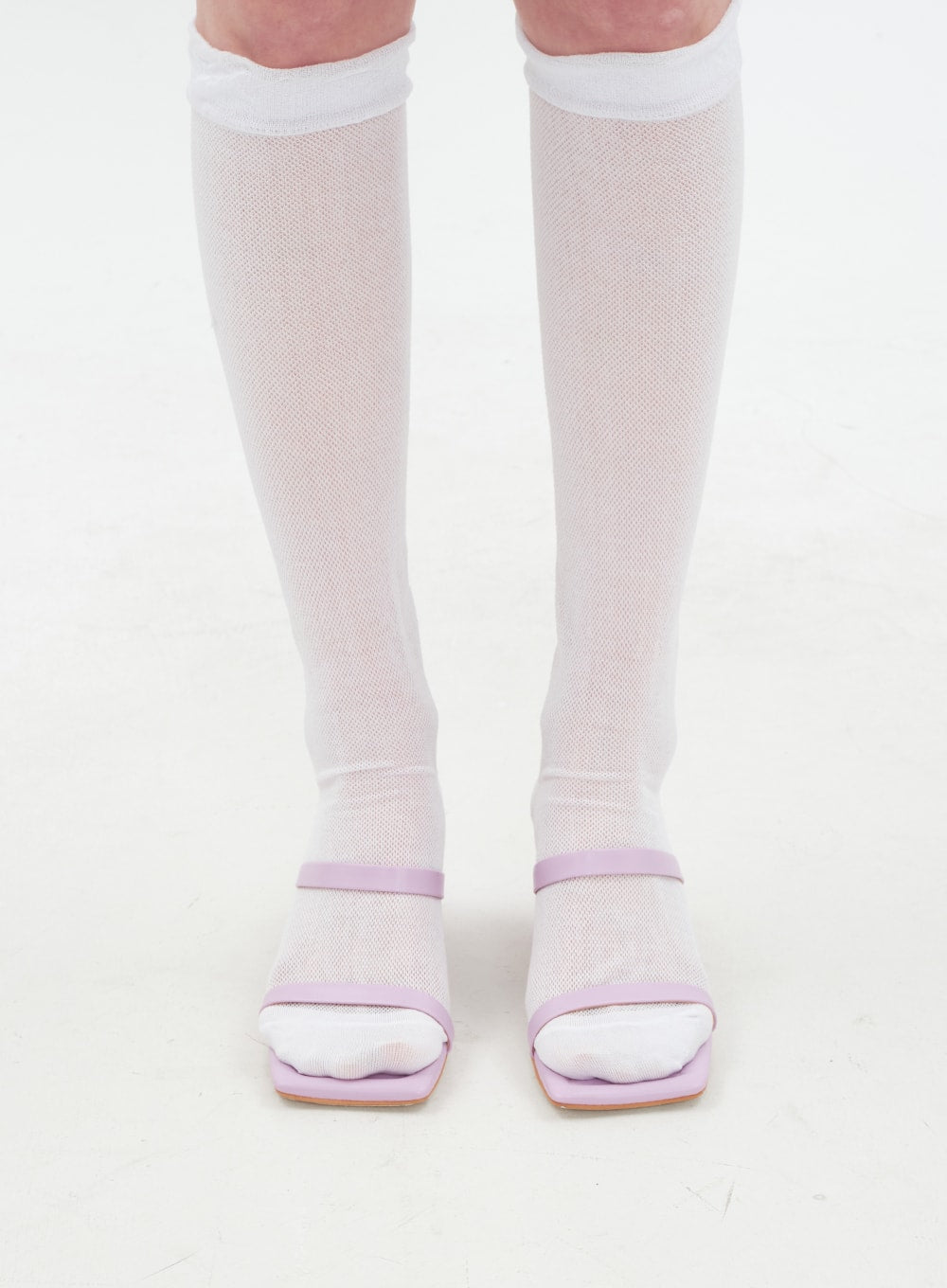 Sheer Mesh Under-knee Socks BA07 - Lewkin